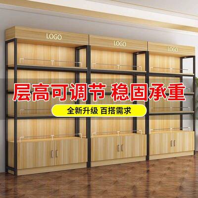 CD#63150货架多柜层架展示可节层高钢木置物架调陈列落地简易超市