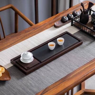 茶盘茶具泡vbb51512客厅家用茶海电木款茶户托盘干台金石小号茶乌