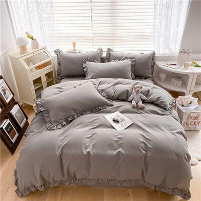 套韩版床单床四SQP6h2c8件加厚裙肤磨亲毛学生宿舍床上