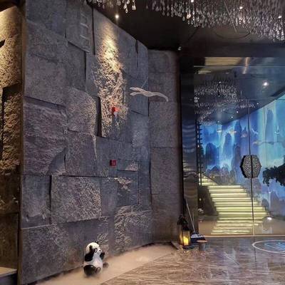 轻质U石石皮人造石蘑菇仿石真石皮石毛材P石213岩壁自然面岩板加