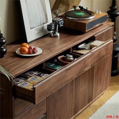 日式简约实木斗柜JGZ柜北美黑胡桃木客厅玄关卧室全储柜收纳柜物
