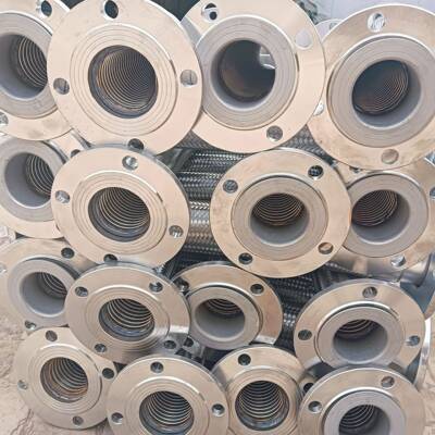 金属软管304不锈钢DN300法兰式金属编织软管不锈钢波纹软管耐高温