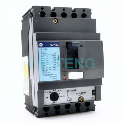 GE通用电气 NDV160 塑壳断路器440V-690V三相50A空气开关3P MCCB