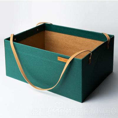 高档大号礼品手提袋 纸袋折袋叠花篮花束包装袋伴手礼花店材料 日