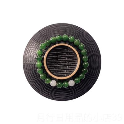 正品新疆田玉生博物馆文和创羊脂白手串天然玉石日三八玉节礼物送