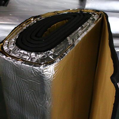 自防水粘箔保温管橡塑保铝温保板室内温料隔热棉阻燃CBU加胶屋材