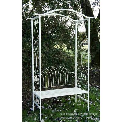 别墅花花园HT-K0272铁艺藤拱爬门架庭院户外鲜花置物攀门爬拱架