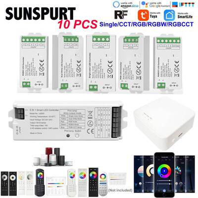 2.4G分组LED调光控制器RGB/RGBWC七彩灯带智能分组无线触摸调光器