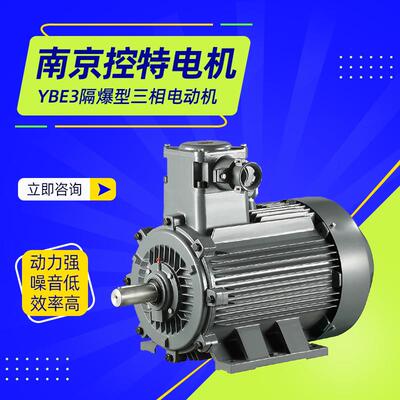 南京控特电机YBE3系列隔爆型三相异步电动机22kw30kw厂家直供