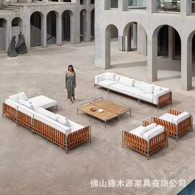 户外58沙发组别合室外防水防晒庭院店样板园房墅花休闲酒茶几沙发