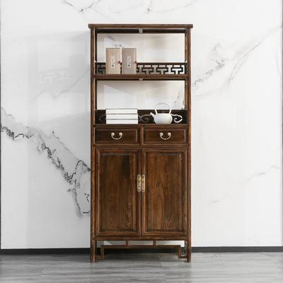 新中老式仿古书27410架立柜柜简约实木免漆典展示柜储古物柜北方
