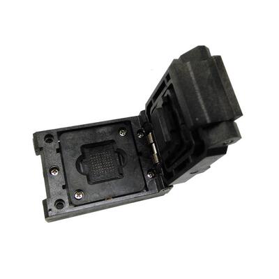 HMIUEFW厂家BA3-0.8翻盖弹片老化6座nandLflashG清空座BGA63烧录