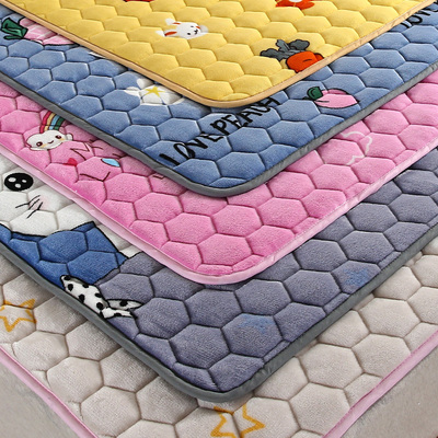 牛奶珊瑚法兰绒床垫褥子软垫家用薄款双人床宿舍单人学生床铺垫被