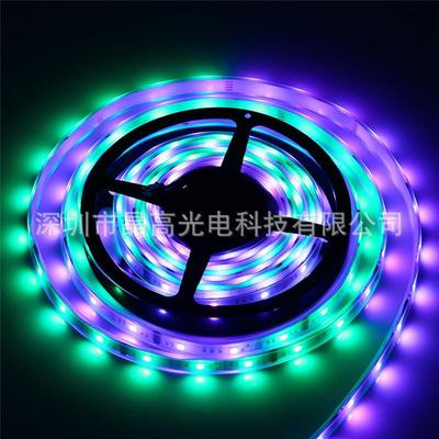 6JG-6803I03ic2V跑马灯贴片led灯带七1彩流星全8彩1幻彩50灯套管