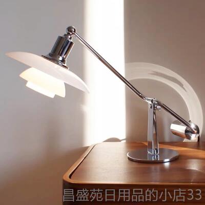 高档丹麦出口Poue灯in ph3/2设计师台中古v节ntage卧室床头调玻璃