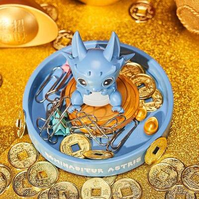 大英物博龙年系列萌龙纳磁财守富种草吸桌面收BDE纳小摆馆件