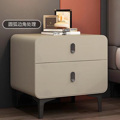 轻奢实木床头柜创意小简约现代型20型24新款小奶油SOJ风收柜纳储