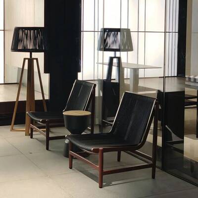 户外休茶闲藤编沙发椅店外创意几别HAB墅室家具酒阳台简约风个性