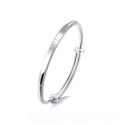 正品c手lect珂里小熊维尼银镯礼女纯银年轻款99足银镯子银饰品生