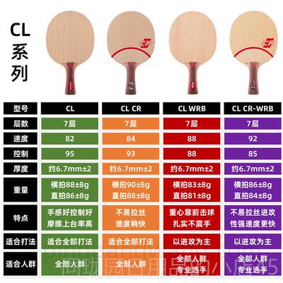 正品S乓T IGA斯帝卡CLCR斯蒂卡CBL CRWR乒球拍底板正品行货