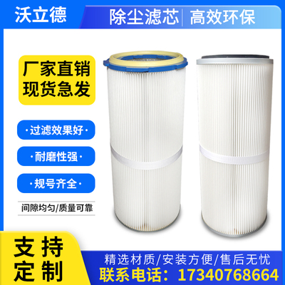 工业除尘滤筒粉末除尘器喷砂抛丸机静电喷涂粉尘回收六耳快拆滤芯