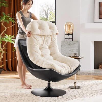 懒人沙发发休闲蛋壳椅沙发椅古设计师旋转躺椅客厅复台小沙阳EIP