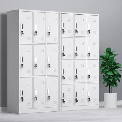 钢制门BZE更衣柜工厂员工宿舍六储带物碗柜换健身房浴四室锁衣柜