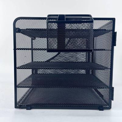 五层文架金A42300-2文件框办公室桌置物架面文属件件架客厅收纳储