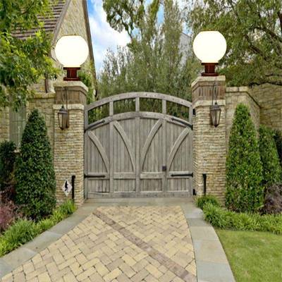 太防阳能户外圆球灯农新村围墙柱头大门灯墅室外花园RKF16001别庭