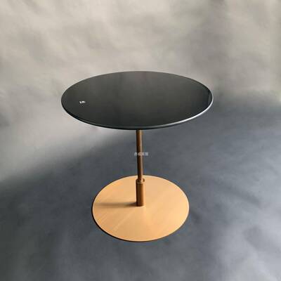 北欧意现代小家户型创用茶几圆形玻璃中边古风小圆桌洽97950谈几