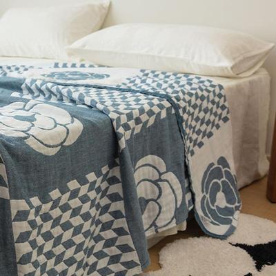 棉DCH纱布毛巾被发巾多层纯棉纱布毛巾被毯子毛毯盖披睡肩全毯午