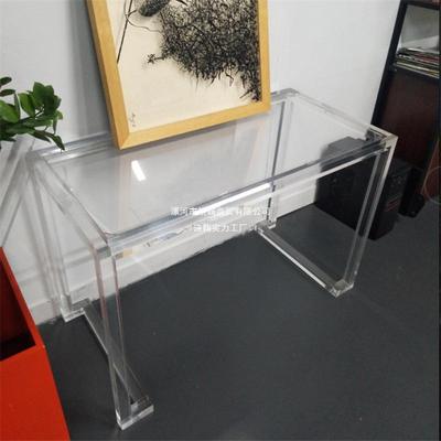 7亚克书桌全透明力室写字台代电BEK卧脑桌简现约有机玻璃梳妆桌子
