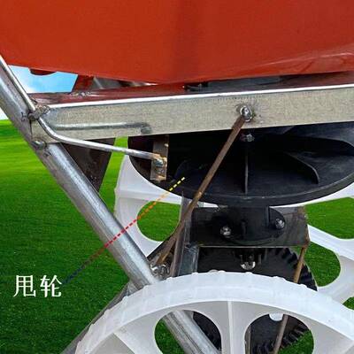 手抛HVU式撒肥机玉农用人力肥机米小麦撒肥机小型撒肥车轻推便施
