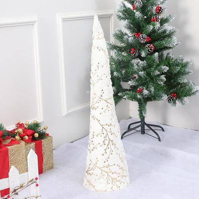 圣诞节植绒落雪圣诞树套餐形型大场景装饰用塔品酒80109店窗商场