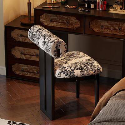 家用中古室风化妆凳法椅子卧式F99JJMH5化妆椅椅梳妆台凳子餐椅靠