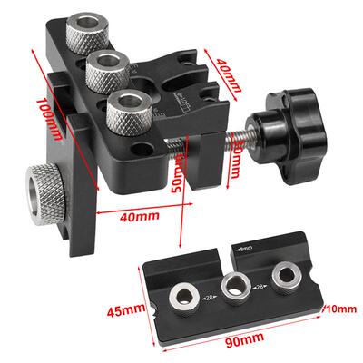 三一打孔器家具轮接件NUV垂直开孔定位连偏心木榫钻孔合安装工具