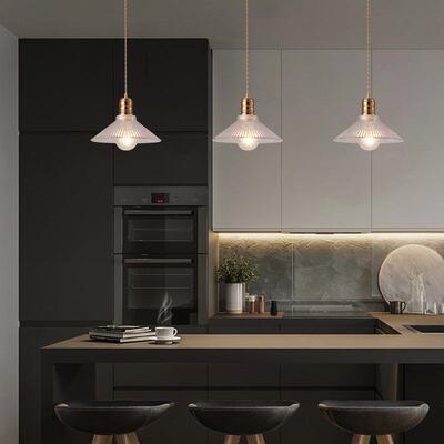 北欧简约17708吊宿卧室床头过道阳台吧台餐民灯复古厅玻璃灯