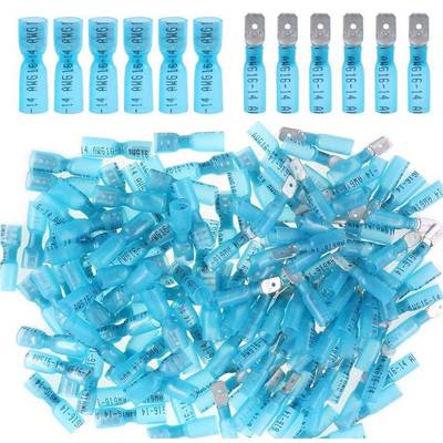 HMDD/HFDFD热缩端子绝缘公母对接插片插簧可ding制包装