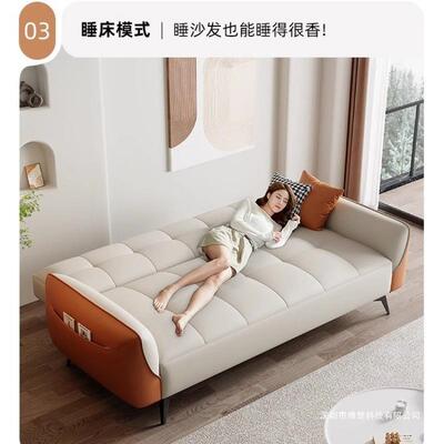 猫布沙发抓多约功能两用现代简SIW客厅公寓小户床型单双人可折叠