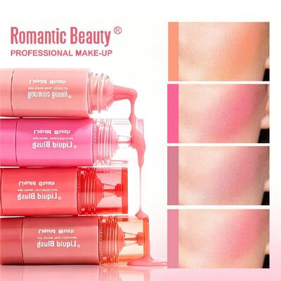 液体腮红哑光粉色胭脂多功能彩妆持久易上色外贸 liquid blush