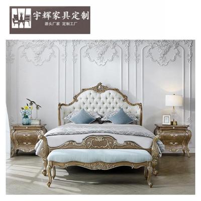 福溢家居FOKYIK法式KLA软O包人卧床主双卧床浪漫公主床床头柜室家