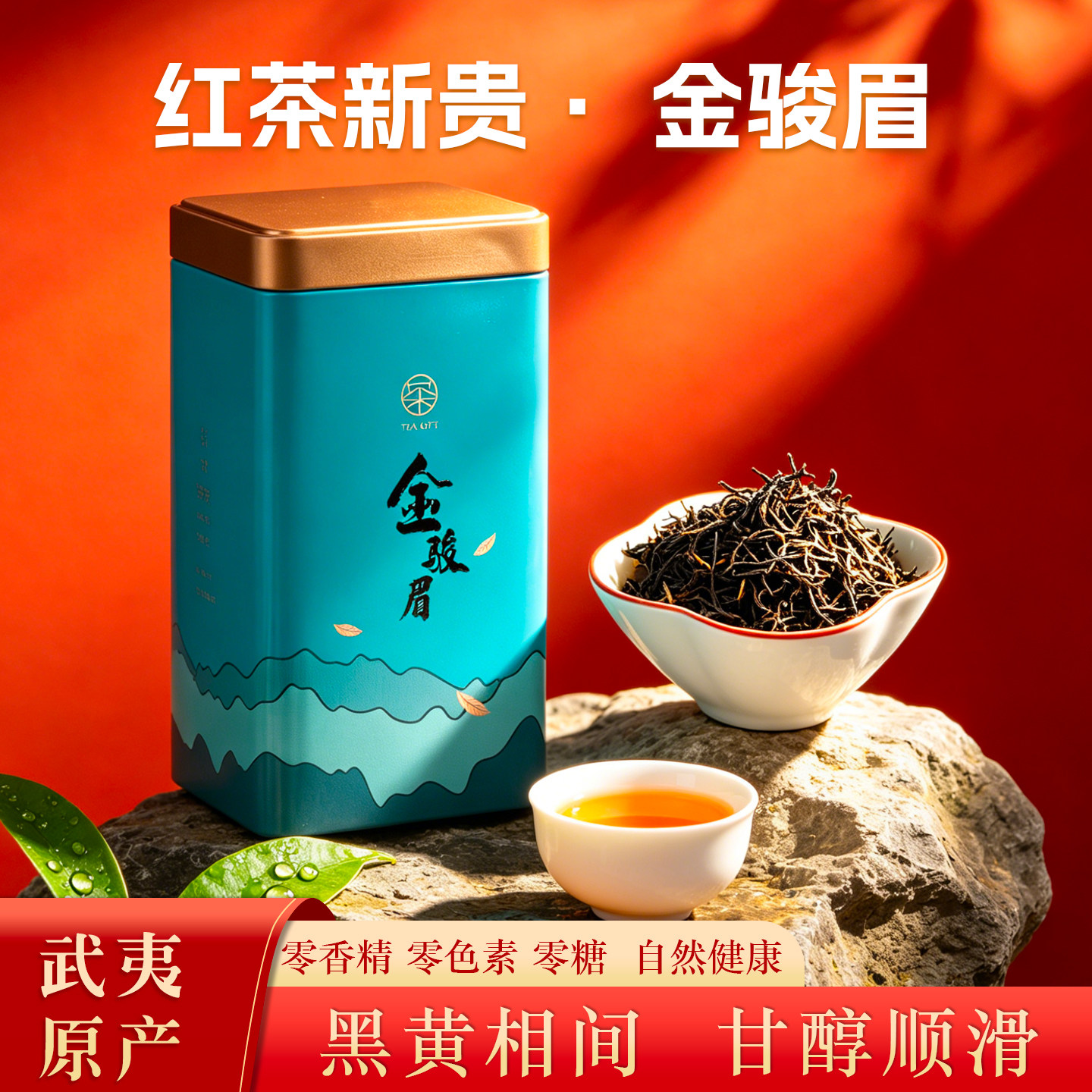 金骏眉红茶武夷山原产浓香大罐装250g特级茶叶2026新茶办公自饮