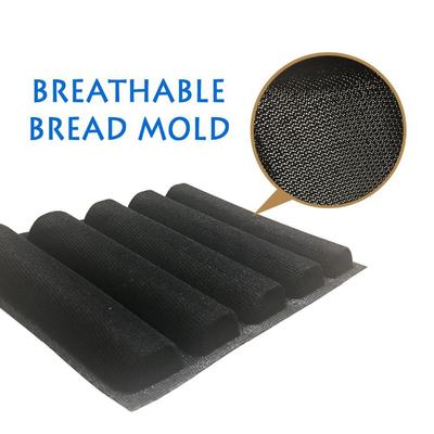 5格赛百味风味热狗面包模具硅胶法棍面包模具不沾透气模具