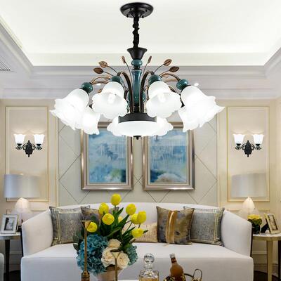 欧吊灯客厅ILQ式灯224新款吊0灯餐卧室简约现代厅复古美式农村吊
