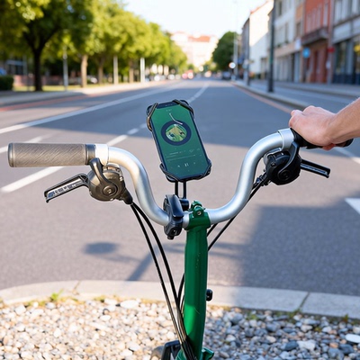 适用于brompton小布大行折叠自行车公路山地配件通用手机支架防震