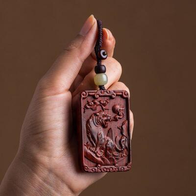 印度小紫檀汽UUN车平钥匙叶扣挂件佛十二生肖本命安钥匙链绳坠吊