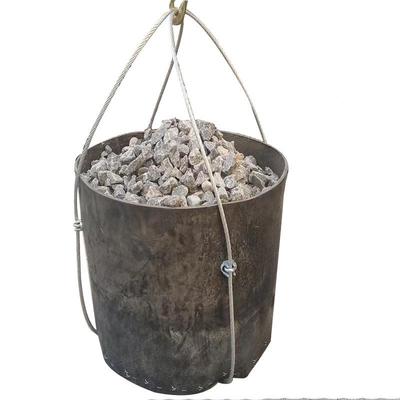 吊混凝橡胶吊沙胶上料桶建筑工地用橡轮REI土胎砂石泥土盆装桶修