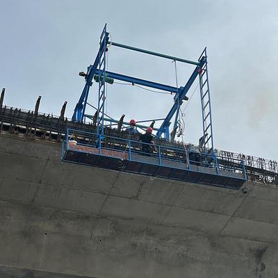 NEP梁二次平张拉台车桥盖检车替空作业平台挂笼桥梁高速路高架高