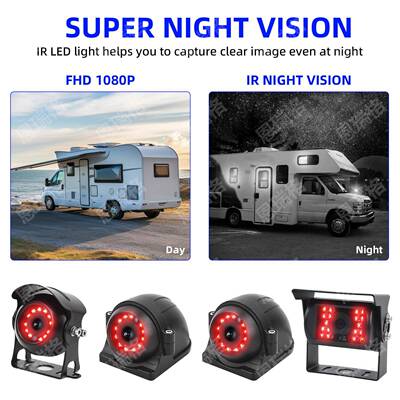 高清9英寸四路卡车D货车房车盲区达BS警监视报ERG-9003系统套雷装