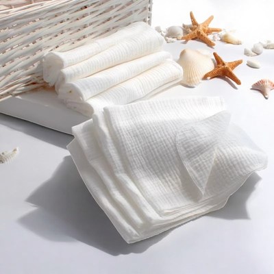 纱布毛巾大尺寸纯棉100全棉新生婴儿a类拍嗝巾长款盖肚巾双层薄款